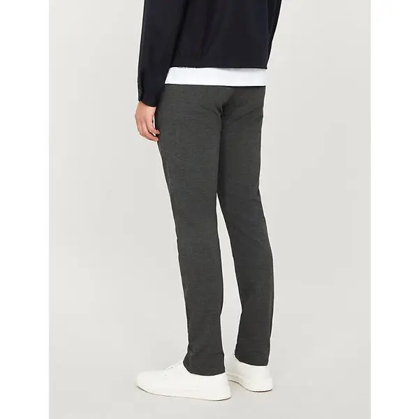 Paige Tapered Stafford Trousers - Iced Black
