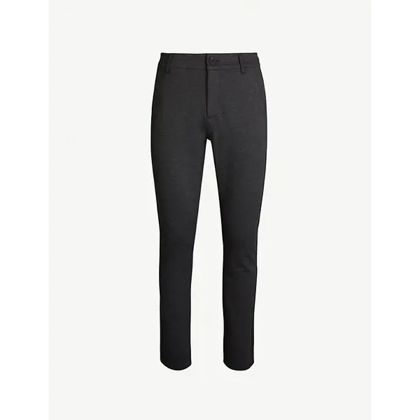 Paige Tapered Stafford Trousers - Iced Black
