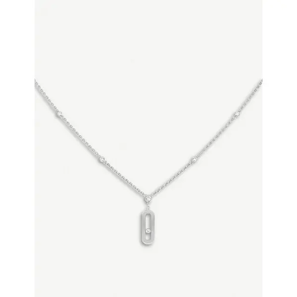 Messika Move Uno Diamond Necklace - White Gold