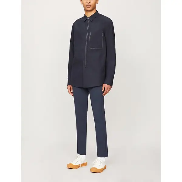 Paige Stafford Slim-fit Tapered Trousers - Deep Anchor