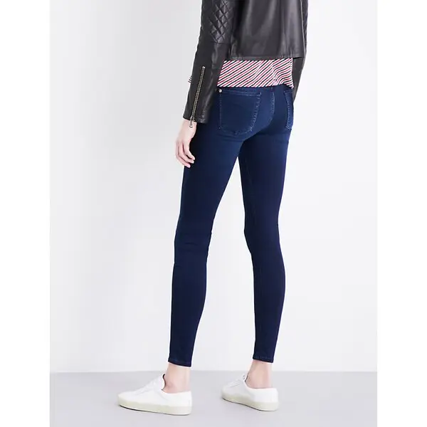 7 For All Mankind Slim Illusion Super-skinny High-rise Jeans