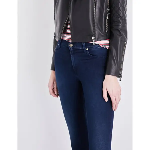 7 For All Mankind Slim Illusion Super-skinny High-rise Jeans