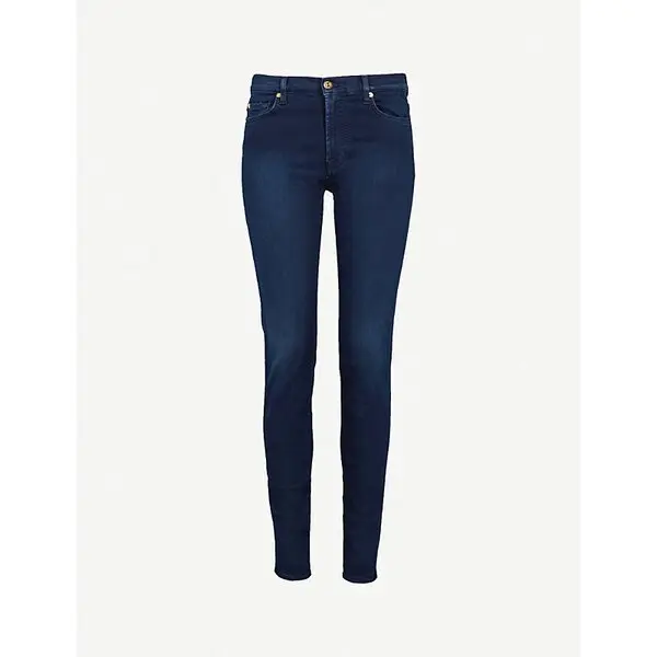 7 For All Mankind Slim Illusion Super-skinny High-rise Jeans