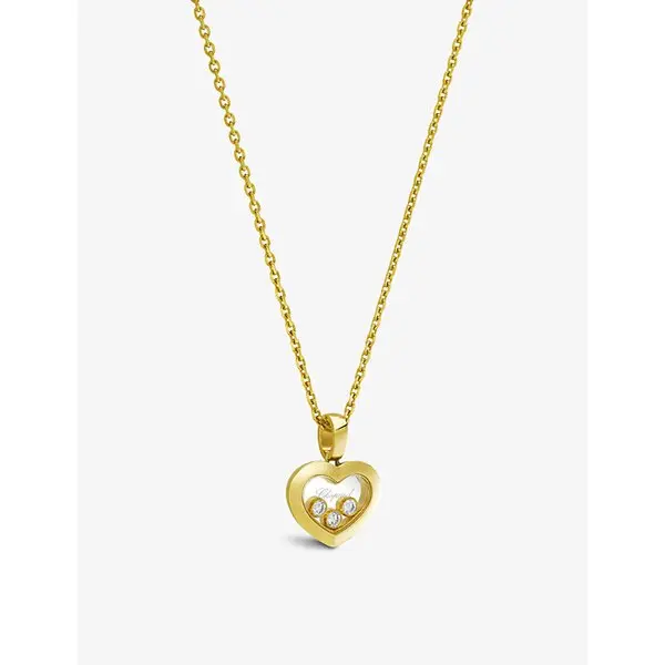 Chopard Happy Diamonds 18ct Yellow-gold And 0.15ct Diamond Pendant Necklace - Yellow Gold