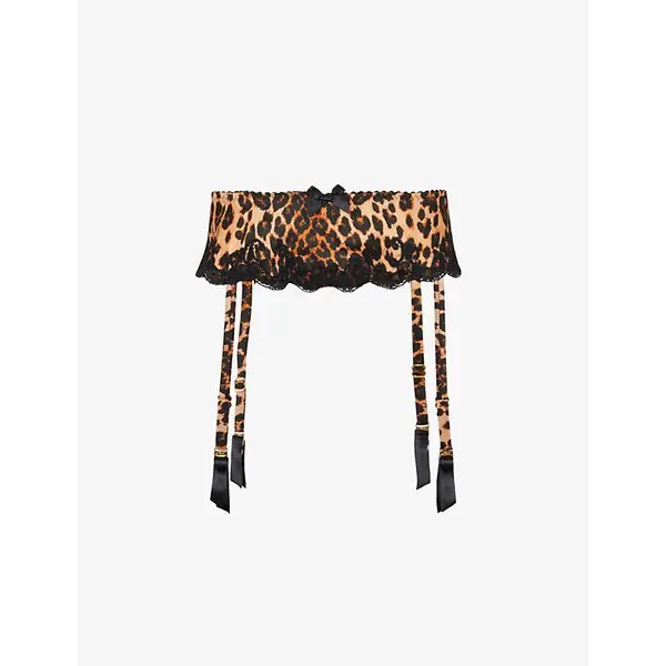 leopard print garter belt Léopard Garter Belt