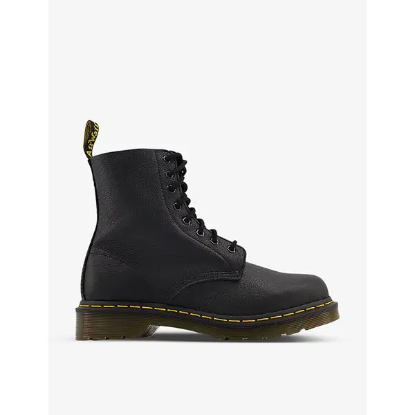 Dr. Martens 8-eyelet Leather Boots - Black Virginia