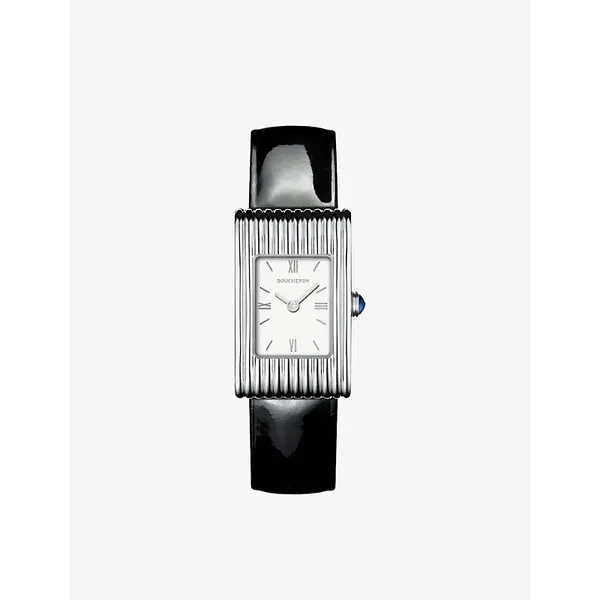 Boucheron Reflet Stainless Steel Watch - Black/silver/white