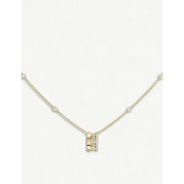 Messika Move Romane Diamond Necklace - Yellow Gold
