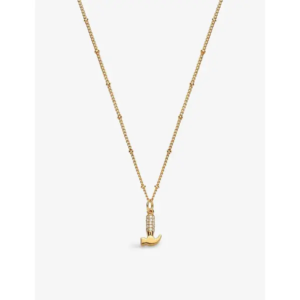LA MAISON COUTURE With Love Darling Hammer Pendant Necklace - Gold