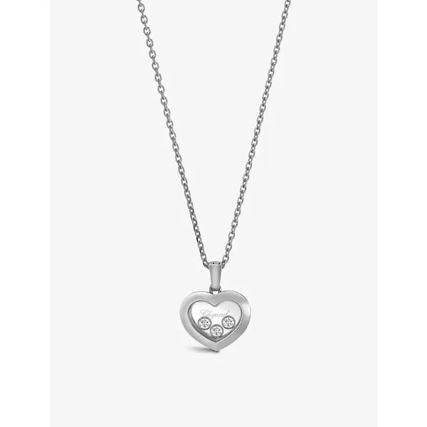 Chopard Happy Diamonds 18ct White-gold Diamond Necklace