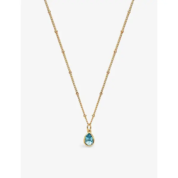 LA MAISON COUTURE With Love Darling Water Drop Zircon Pendant Necklace - Gold