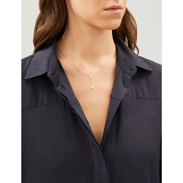Messika My Twin 18ct Rose-gold And 0.10ct Diamond Tie Necklace