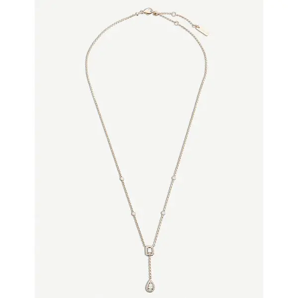Messika My Twin 18ct Rose-gold And 0.10ct Diamond Tie Necklace