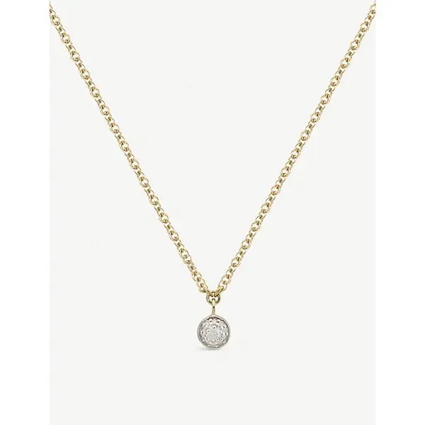 Monica Vinader Fiji Diamond Vermeil Necklace - Gold