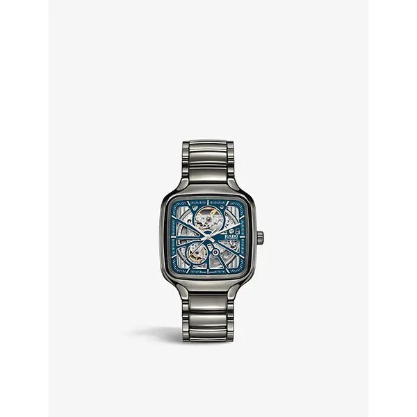 RADO True Square Automatic Open Heart High-tech Ceramic Bracelet Watch
