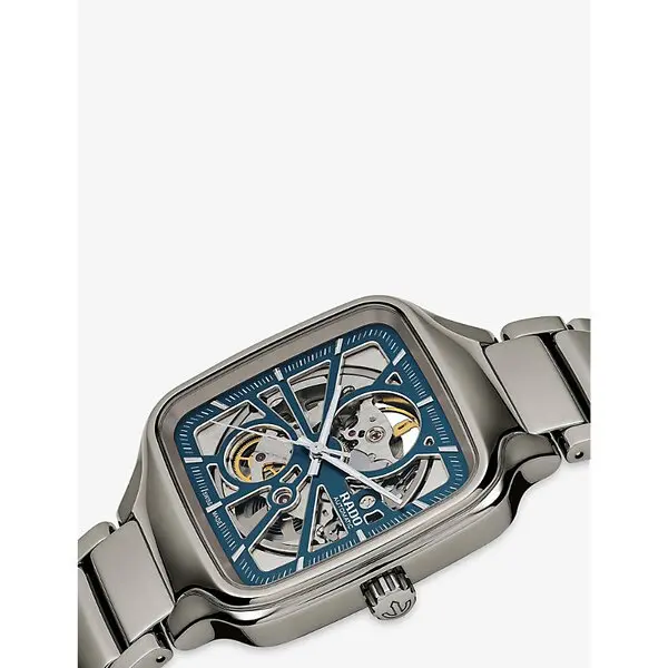 RADO True Square Automatic Open Heart High-tech Ceramic Bracelet Watch
