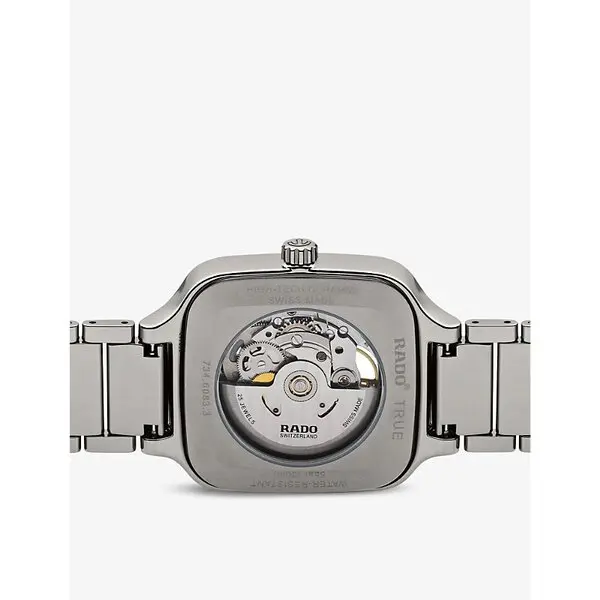 RADO True Square Automatic Open Heart High-tech Ceramic Bracelet Watch