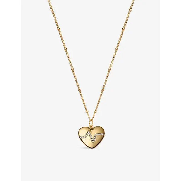 LA MAISON COUTURE Heartbeat Pendant Necklace - Gold