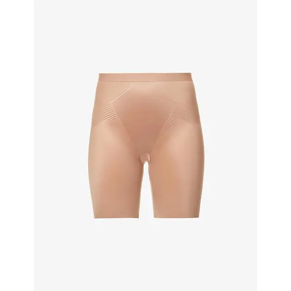 Spanx Shape™ Invisible Mid-thigh Shorts - Champagne Beige