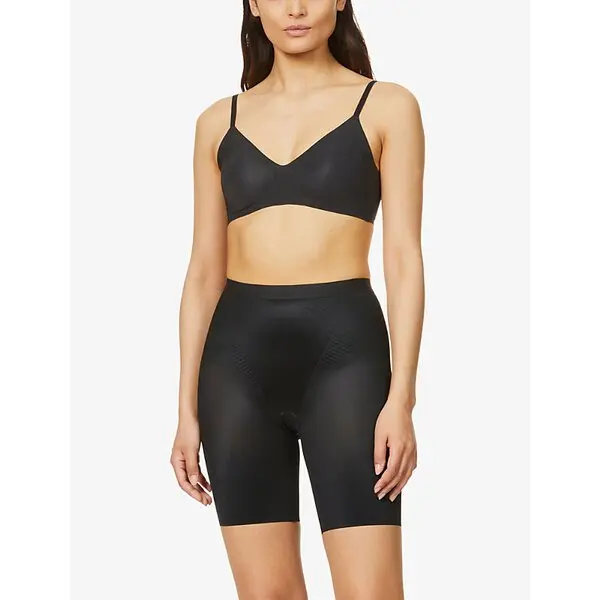 Spanx Shape™ Invisible Mid-thigh Shorts - Very Black