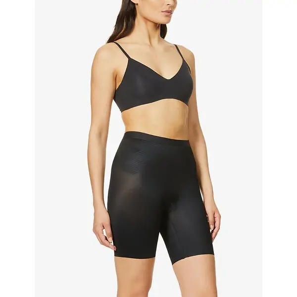 Spanx Shape™ Invisible Mid-thigh Shorts - Very Black