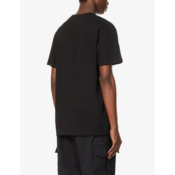 Carhartt Work In Progress Chase Brand-embroidered Cotton-jersey T-shirt - Black Gold