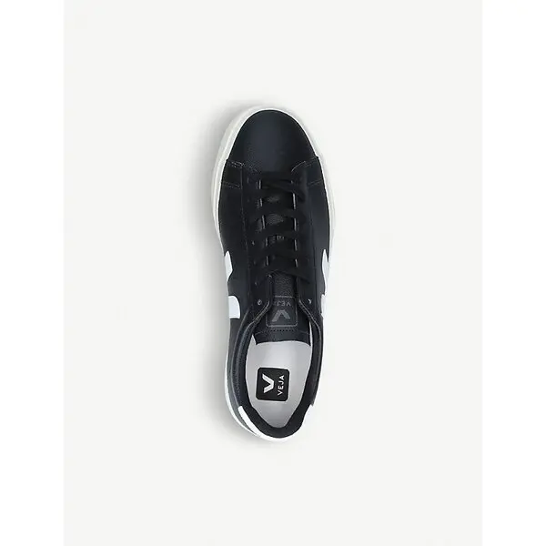 VEJA Campo Leather Low-top Trainers - Blk/white