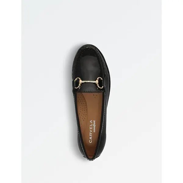 Carvela Patent Leather Loafers - Black