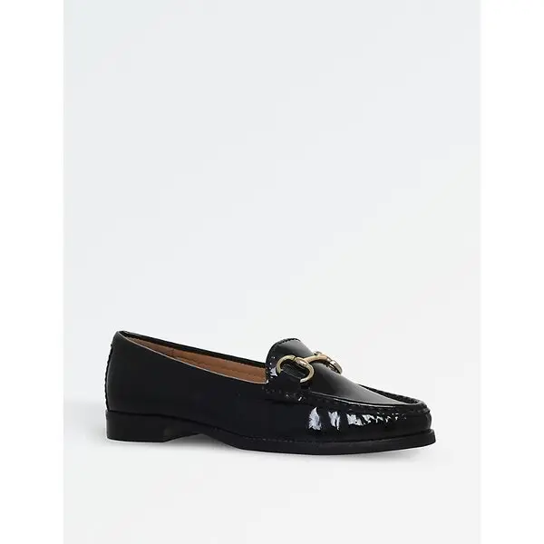 Carvela Patent Leather Loafers - Black
