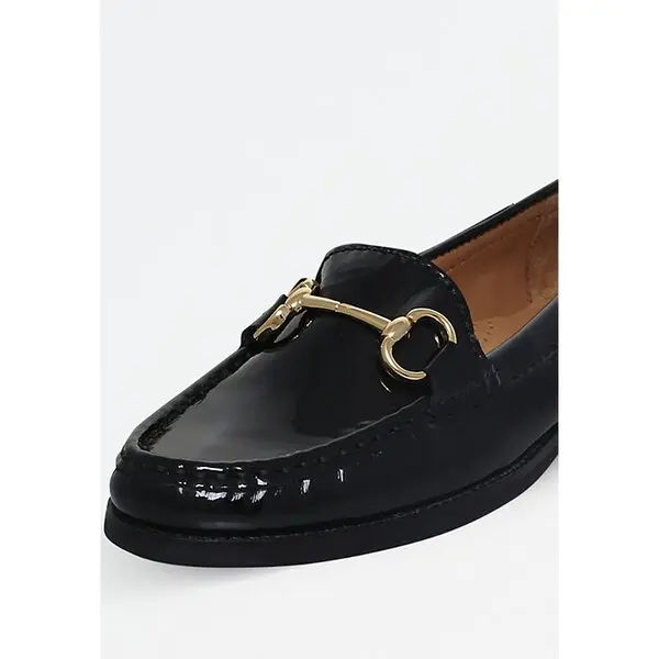 Carvela Patent Leather Loafers - Black