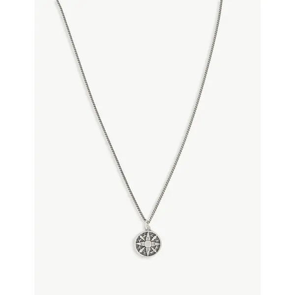 SERGE DENIMES Compass Pendant Necklace - Silver