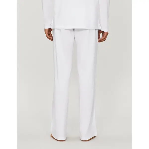 Derek Rose Stretch-modal Trousers - White