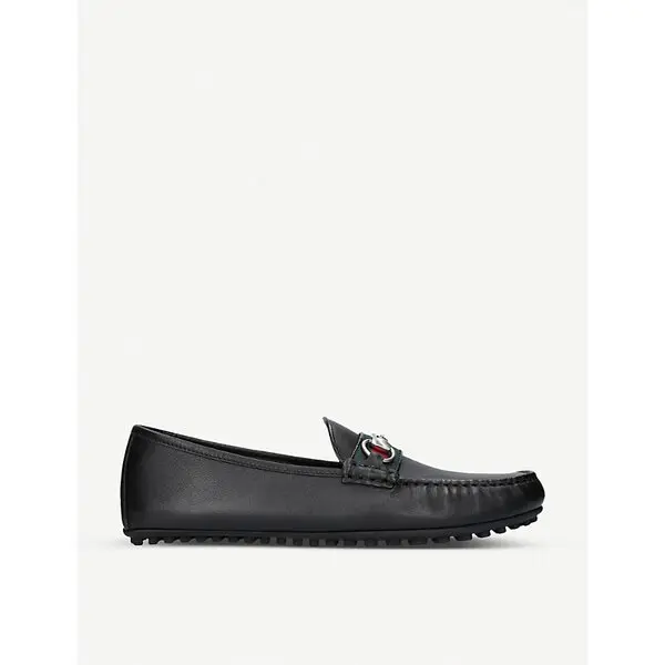 Gucci Leather Driving Shoes - Black