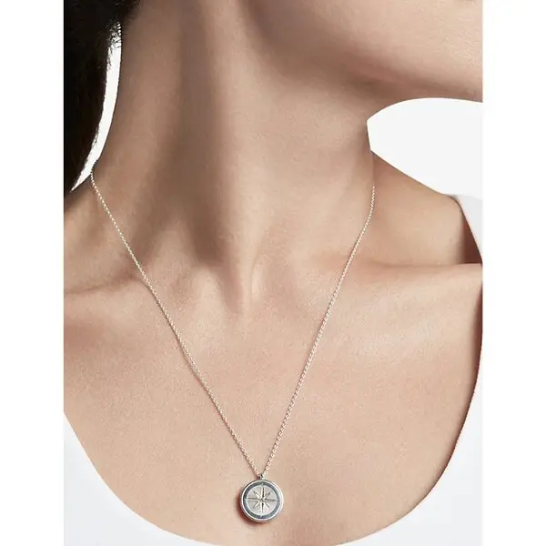 Astley Clarke Celestial Compass And Sapphire Necklace