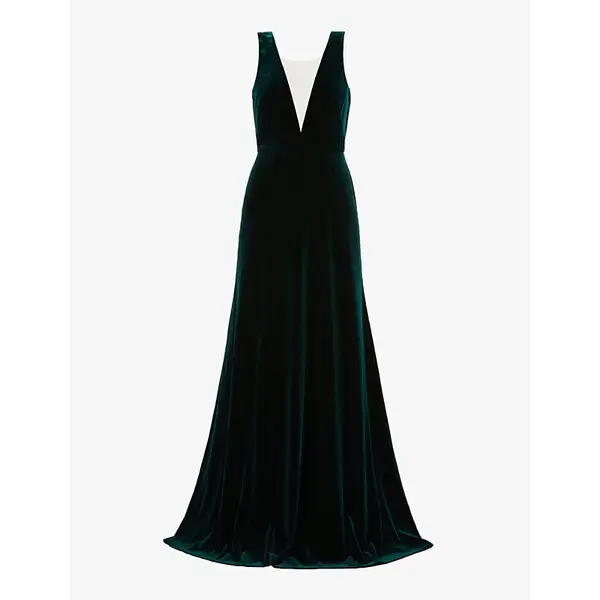 Emerald Green Velvet Jenny Yoo Logan Dress Emerald Logan Dress Jenny Yoo  Elegant Dresses Logan Velvet