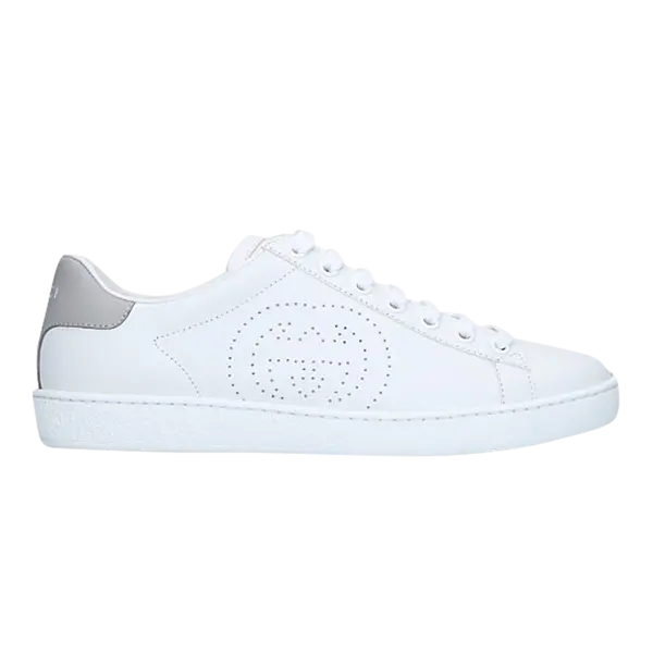 Gucci New Ace Embroidered Leather Trainers