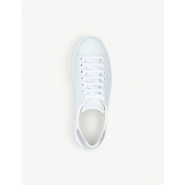 Gucci New Ace Embroidered Leather Trainers