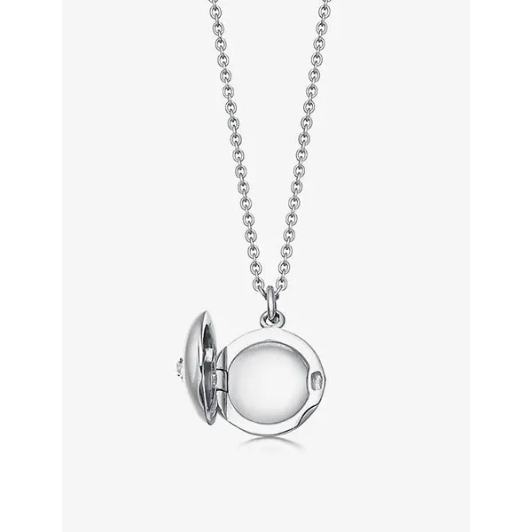 Astley Clarke Biography Mini Locket Necklace - Sterling Silver