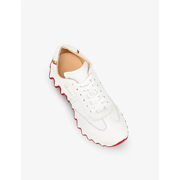CHRISTIAN LOUBOUTIN Loubishark Calf-leather Trainers - Version White