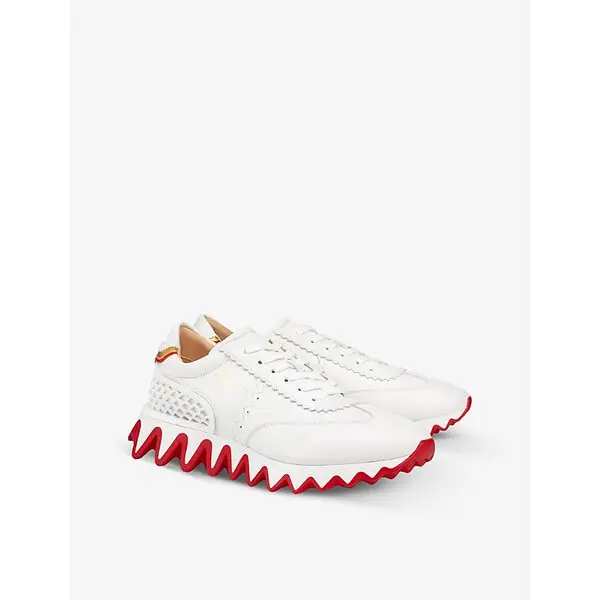 CHRISTIAN LOUBOUTIN Loubishark Calf-leather Trainers - Version White