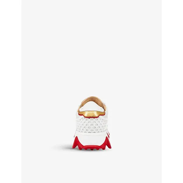 CHRISTIAN LOUBOUTIN Loubishark Calf-leather Trainers - Version White