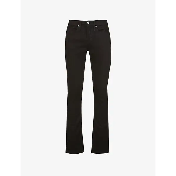 FRAME L'homme Slim-fit Stretch-denim Jeans - Noir