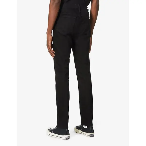 FRAME L'homme Slim-fit Stretch-denim Jeans - Noir