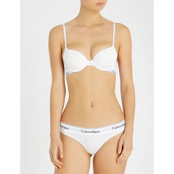 Calvin Klein Modern Stretch-cotton T-shirt Bra