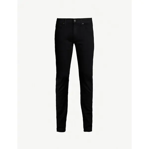 Paige Transcend Federal Slim Straight Jeans - Black Shadow
