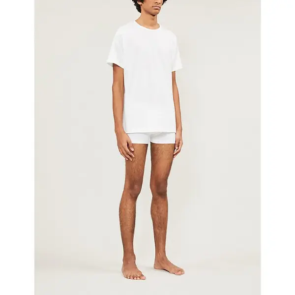 Sunspel Q82 Regular-fit Cotton-jersey T-shirt Xxl - White