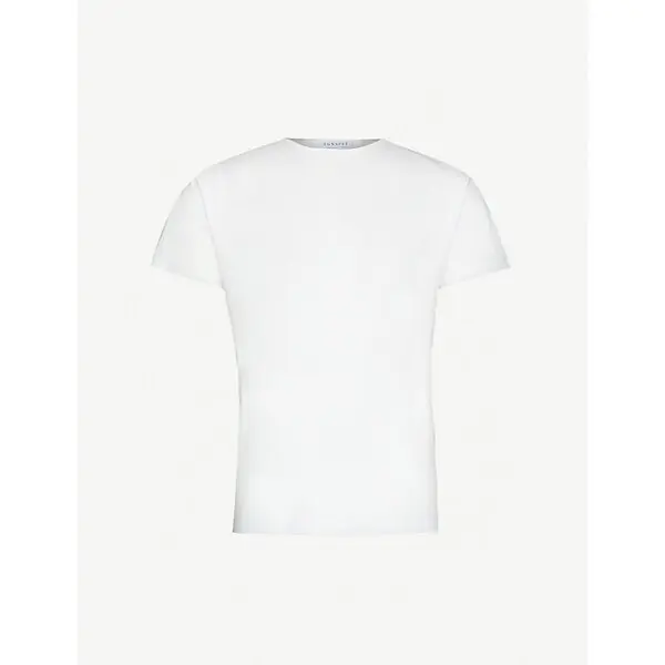 Sunspel Q82 Regular-fit Cotton-jersey T-shirt Xxl - White