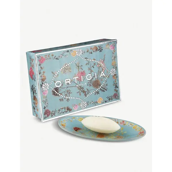 ORTIGIA SICILIA Floria Bar Soap And Dish Set - Na