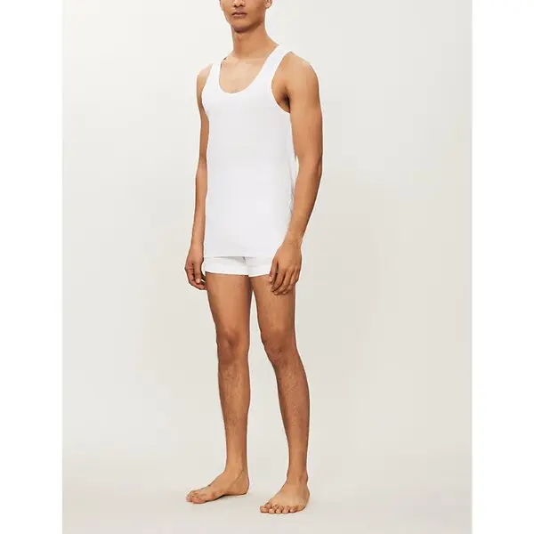 Hanro Cotton Superior Vest Top - White