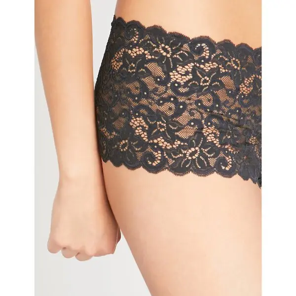 Hanro Moments Stretch-lace Maxi Briefs - Black